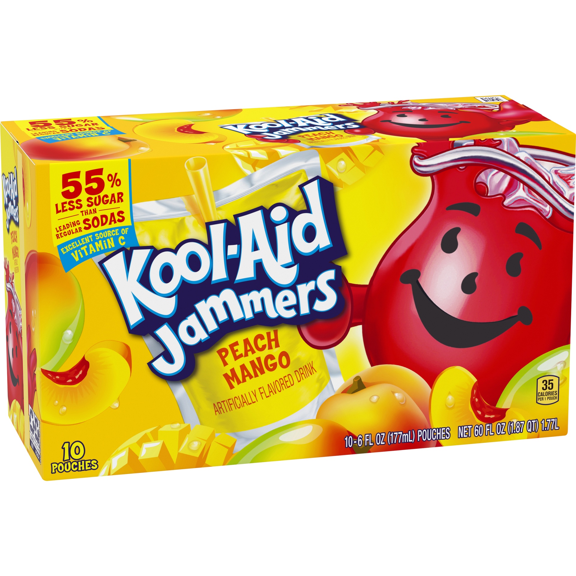 Kool-Aid Jammers Peach Mango Artificially Flavored Soft Drink 60 fl oz ...