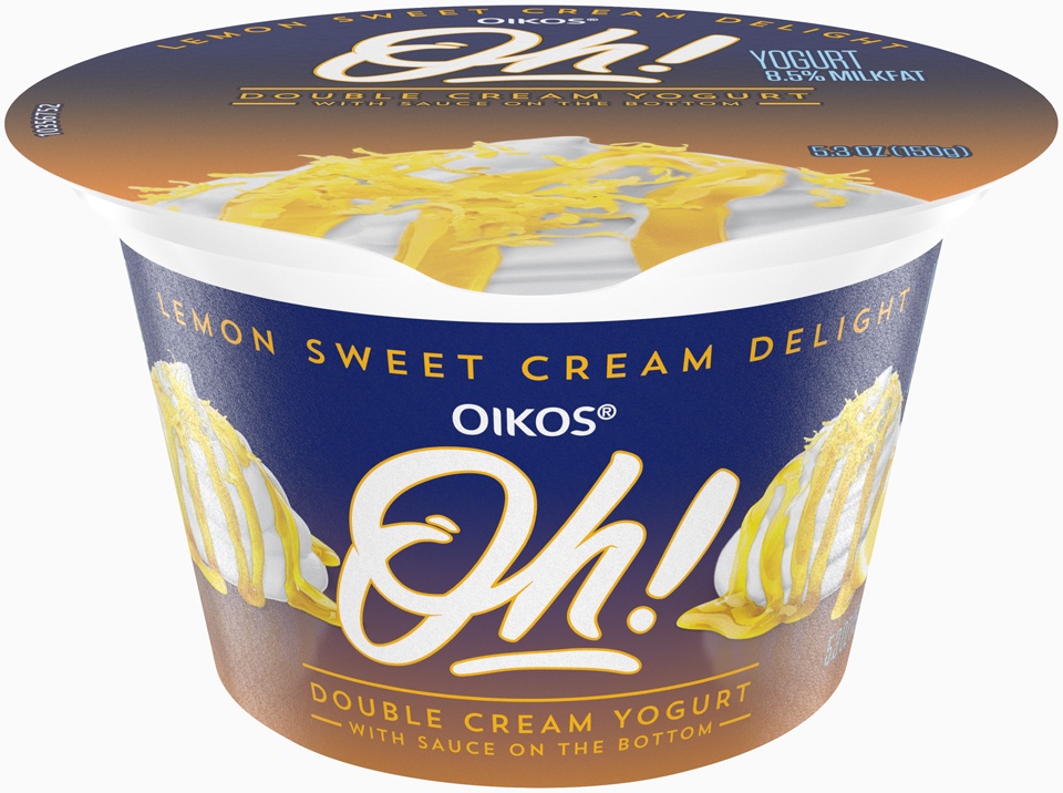 Oikos Lemon Sweet Cream Delight Double Cream Yogurt 5.3 oz | Shipt