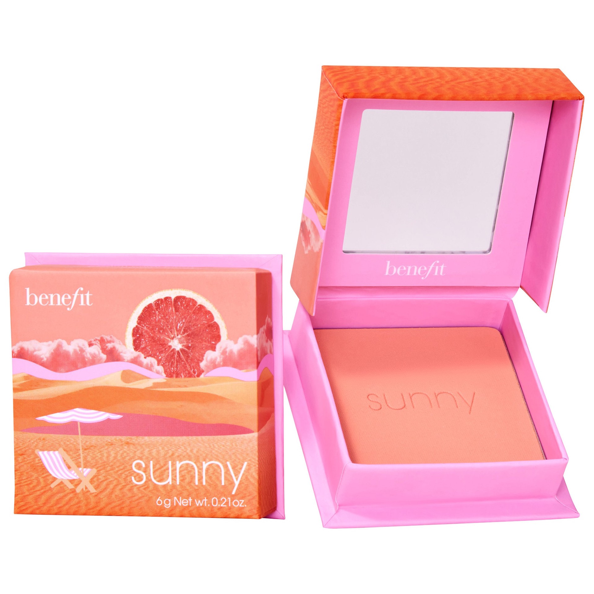 Benefit Cosmetics WANDERful World Silky-Soft Powder Blush Sunny 0.21 oz ...
