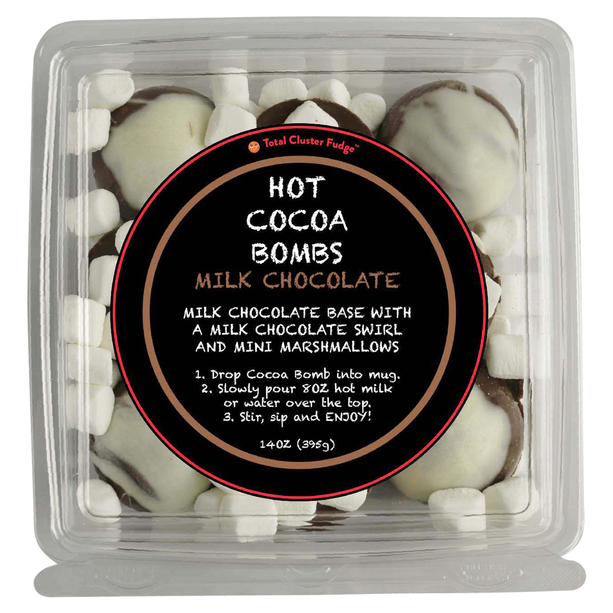 Total Cluster Fudge Hot Cocoa Bomb, Milk Chocolate, 12 oz. 12 oz | Shipt