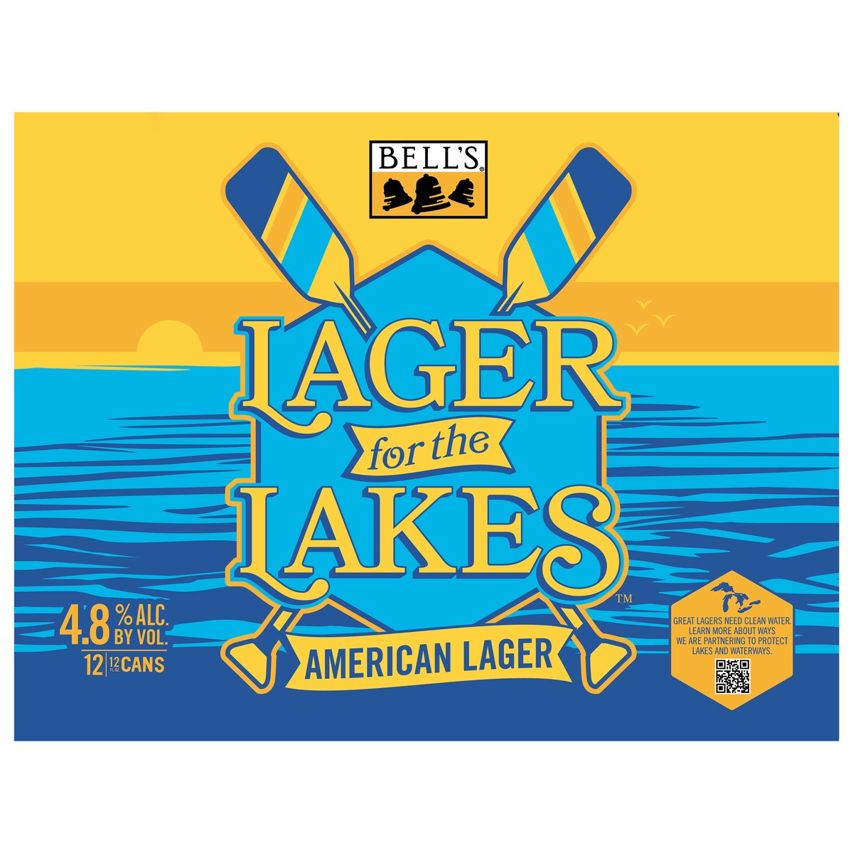 Bell's Lager For the Lakes Beer, 12 Pack, 12 fl oz Cans, 5% ABV 12 ct ...