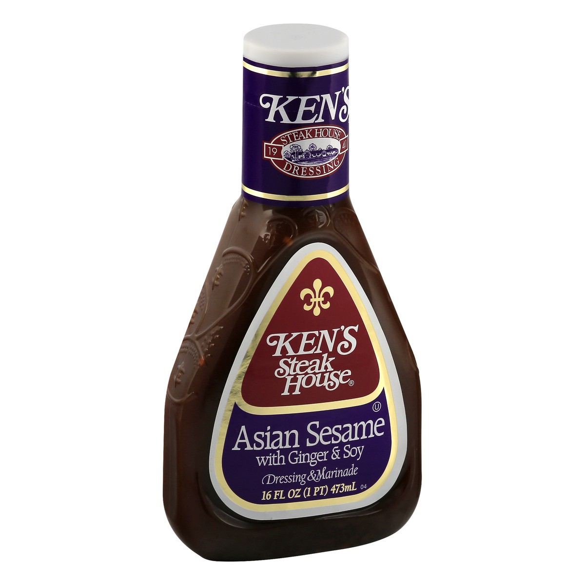 Ken's Steak House Lite Asian Sesame with Ginger & Soy Dressing 16 oz ...