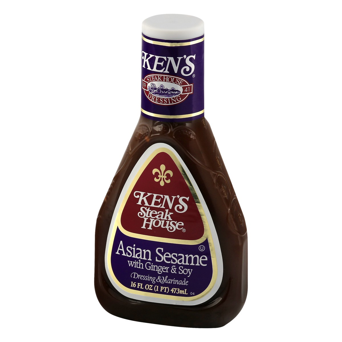 Ken's Steak House Lite Asian Sesame with Ginger & Soy Dressing 16 oz ...