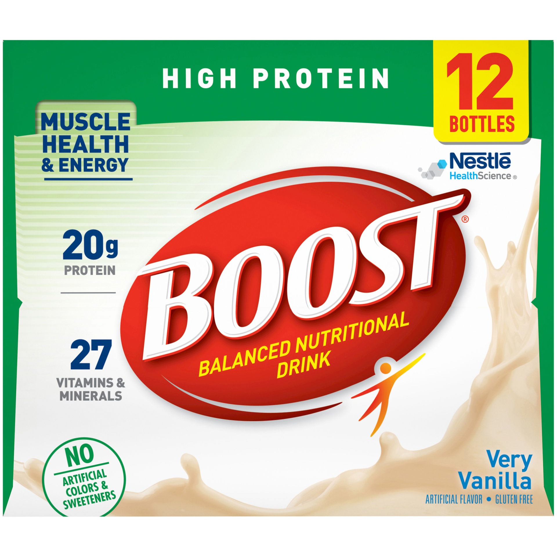 Boost High Protein Nutrition Shake Vanilla 12 ct; 8 fl oz | Shipt