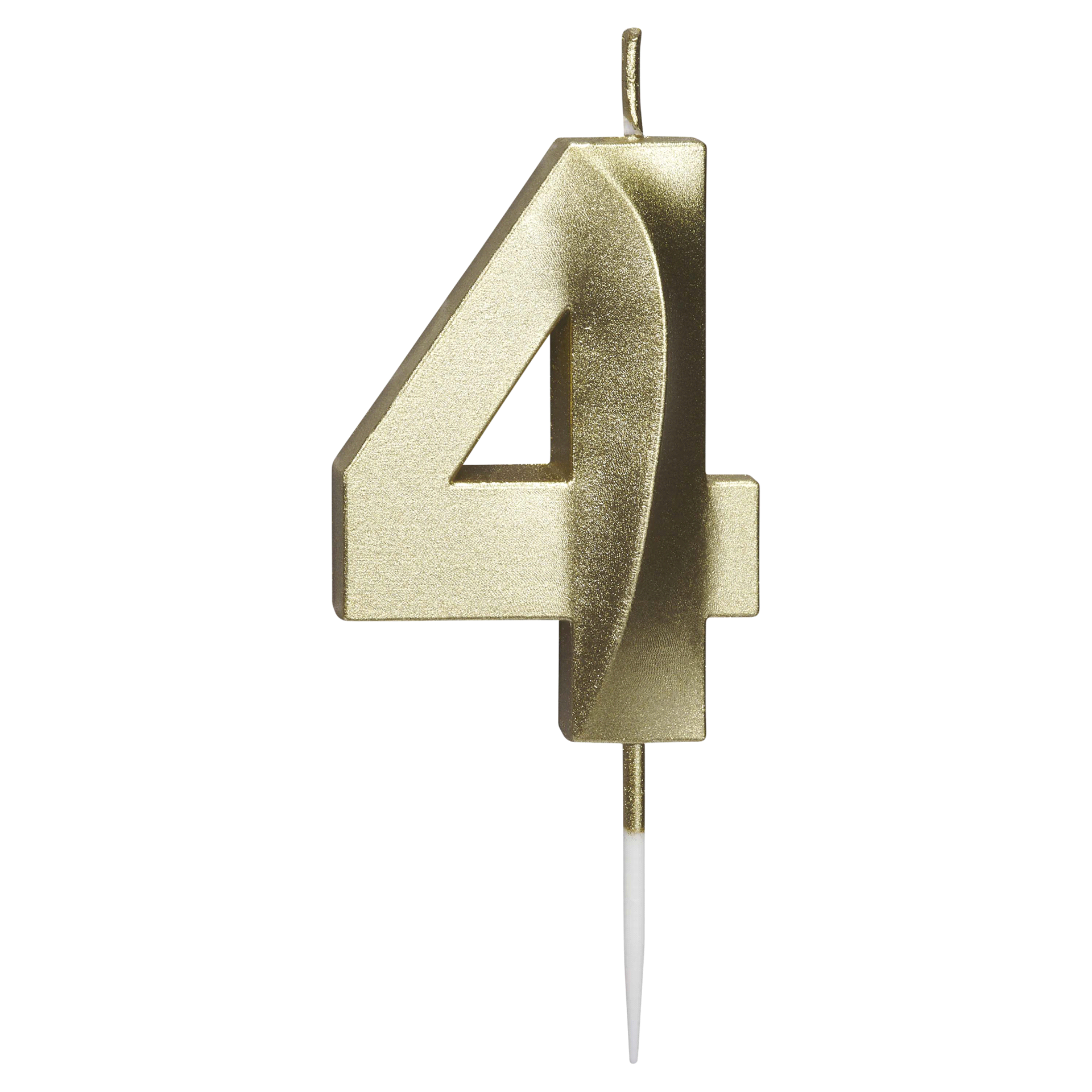 Papyrus Birthday Candle Number 4, Metallic Gold (1-Count) 1 ct | Shipt