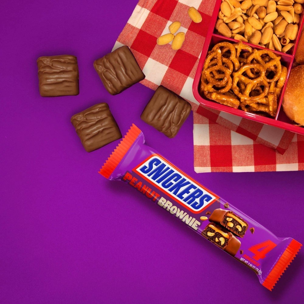 Snickers Peanut Brownie Candy Bar, Share Size 2.4 oz | Shipt