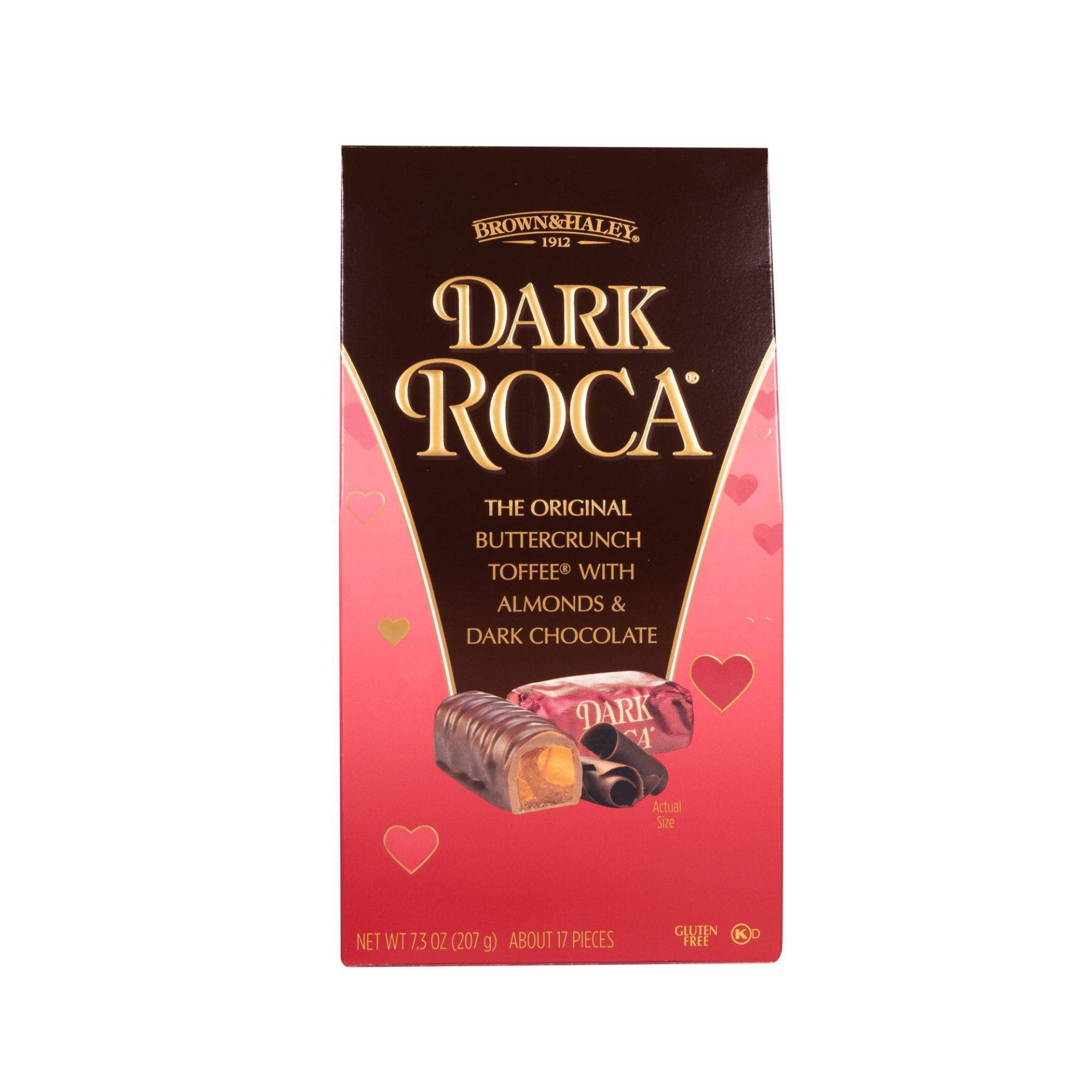 Almond Roca Dark Roca Valentine's Day Buttercrunch Toffee with Almonds ...