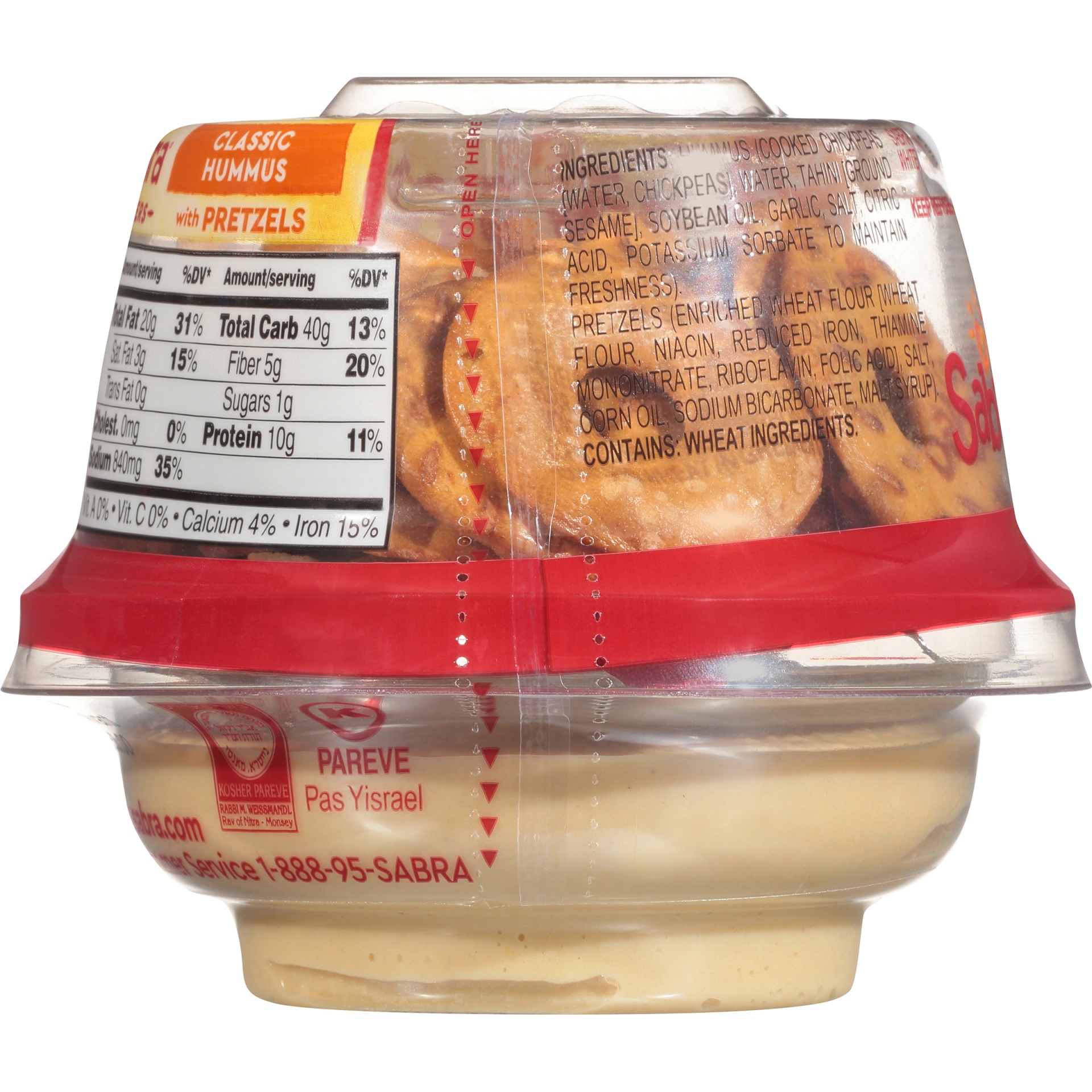Sabra Classic Hummus Snacker with Pretzels - 4.56oz 4.56 oz | Shipt