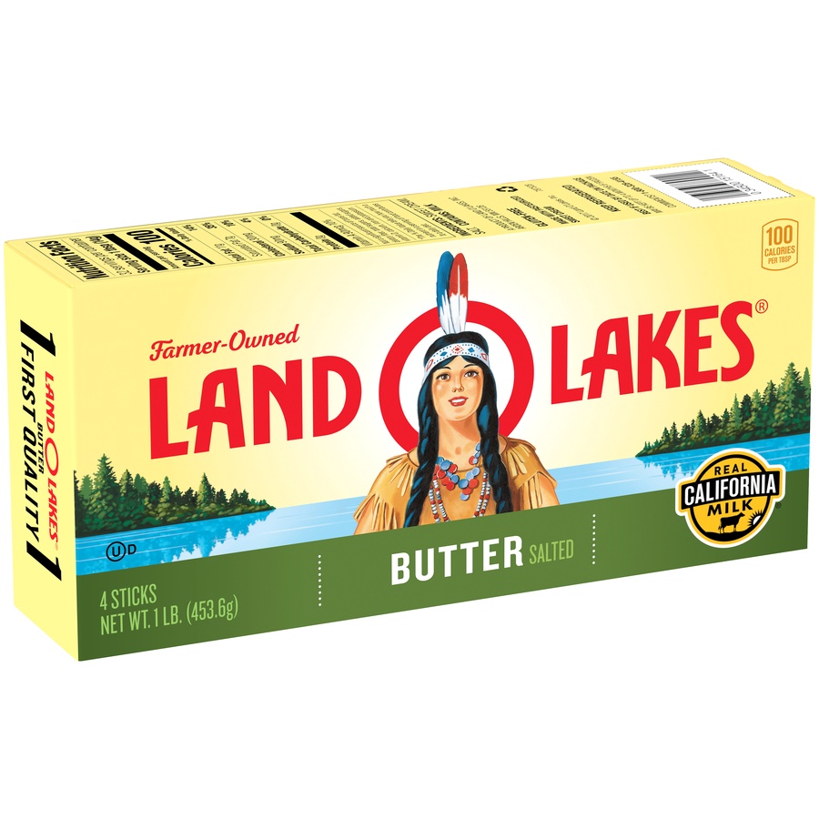 Land O'Lakes Salted Sweet Cream Butter Quarters 1 lb | Shipt