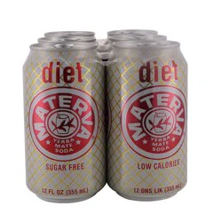 Materva Sugar Free Diet Yerba Mate Soda 6 - 12 fl oz Cans 6 ct | shipt