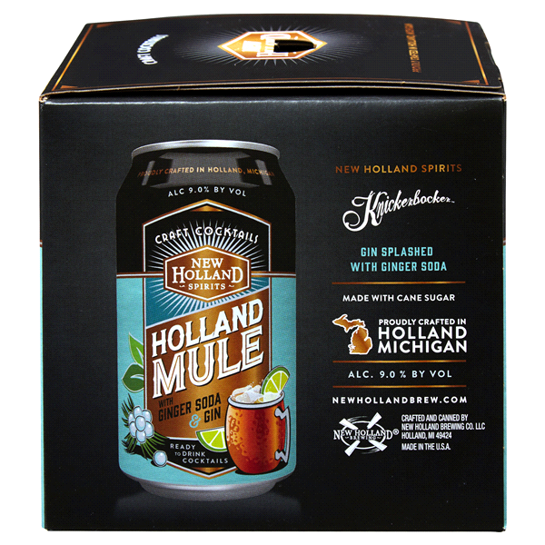 New Holland Spirits Holland Mule Craft Cocktails 4 - 12 fl oz Cans 4 ct ...