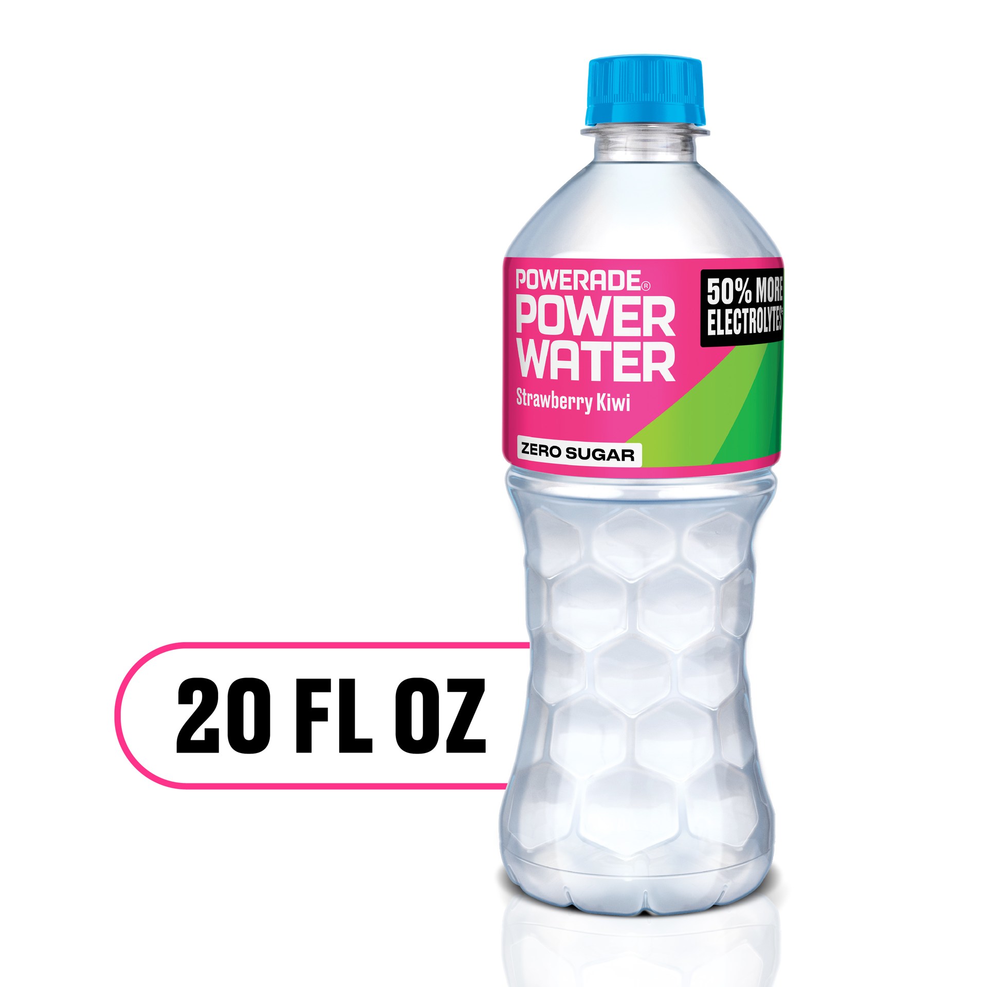 POWERADE Power Water Zero Sugar Strawberry Kiwi Flavored Electrolyte ...