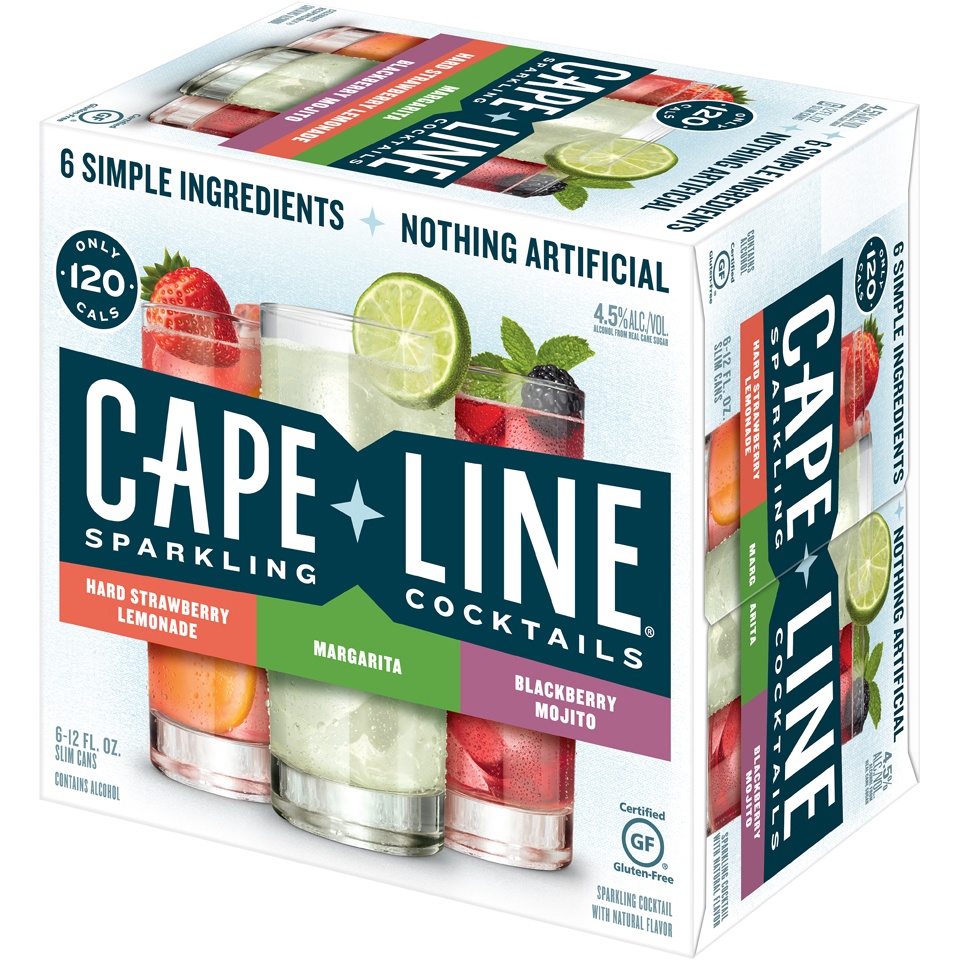Cape Line Sparkling Cocktails Variety Pack 6 ct; 12 oz | Shipt