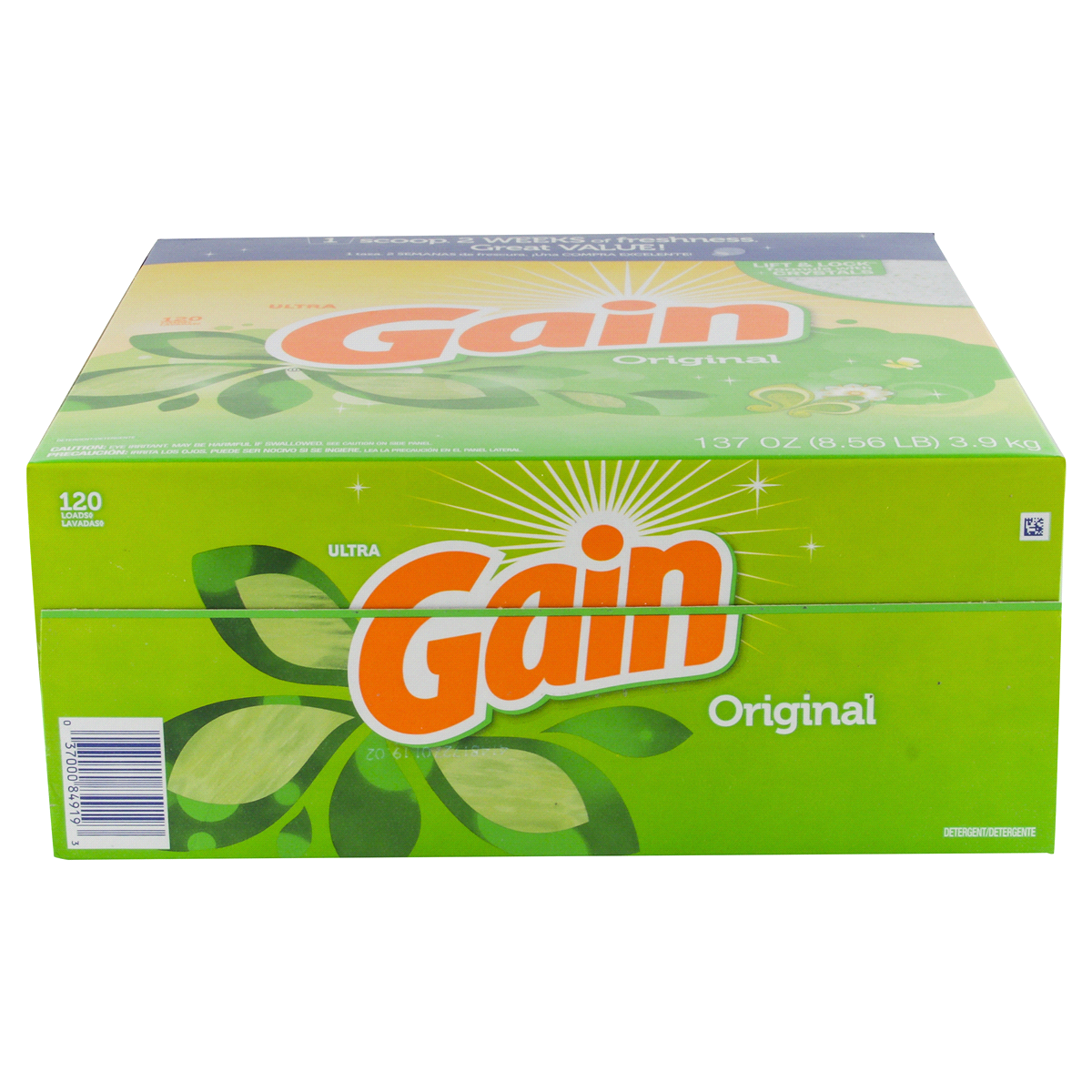 Gain Ultra HEC Original Powder Laundry Detergent 137 oz | Shipt