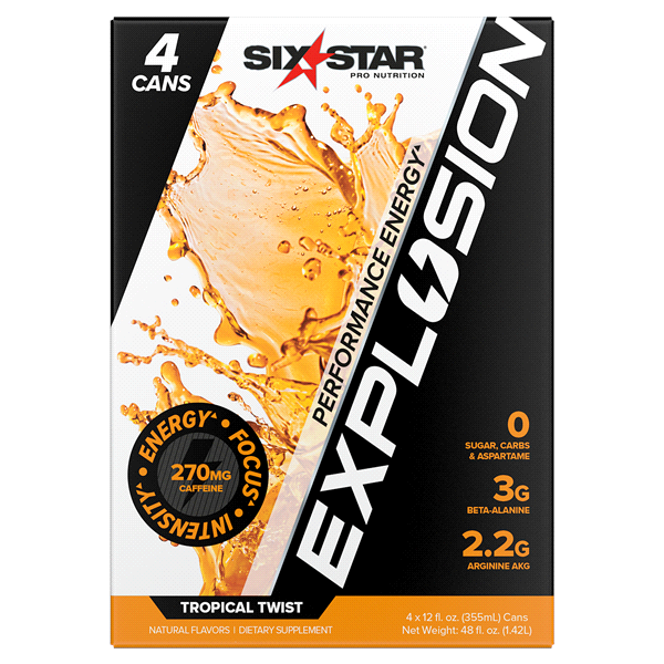 Six Star Explosion Tropical Twist Energy Drink 4 ct | shipt