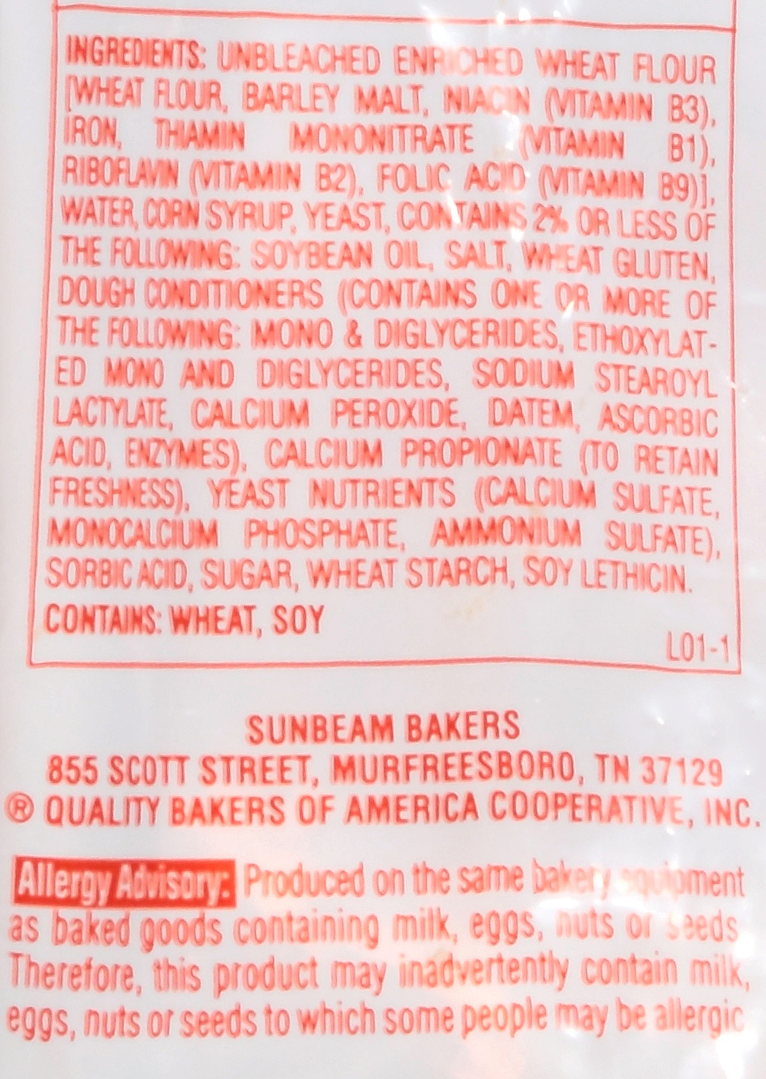 Quality Bakers Of America Co Operative