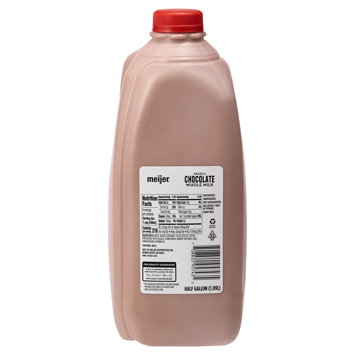Meijer Chocolate Whole Milk 64 fl oz | Shipt