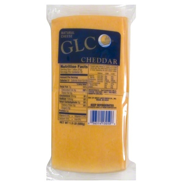 Great Lakes Cheeses Sliced Mild Cheddar 1.5 lb | Shipt