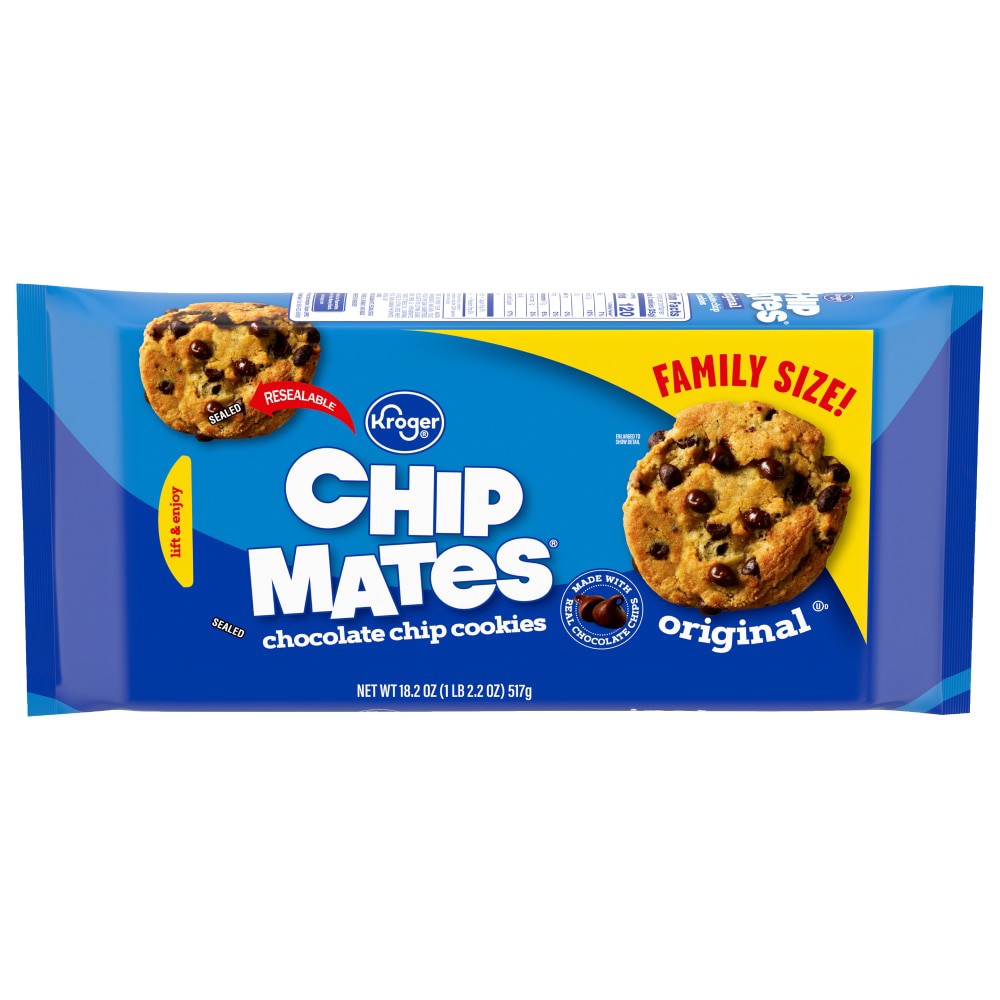Kroger Chip Mates Chocolate Chip Cookies 18.2 oz | Shipt