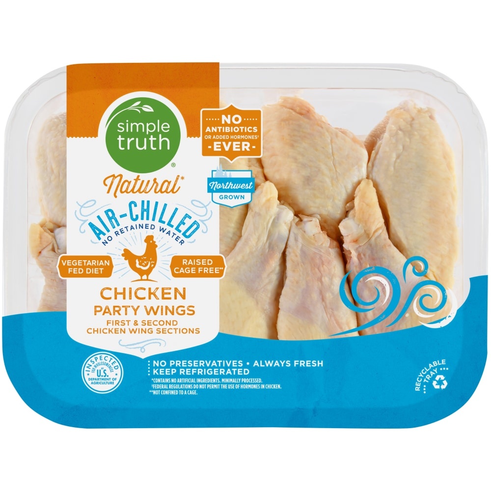 Simple Truth Natural Air-Chilled Chicken Party Wings per lb | Shipt