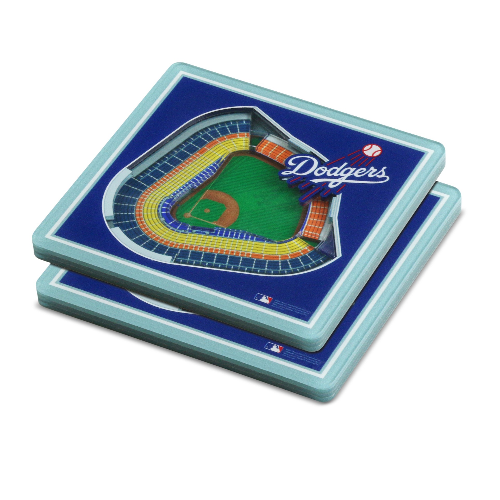 MLB Los Angeles Dodgers StadiumView Coaster 2 ct | Shipt