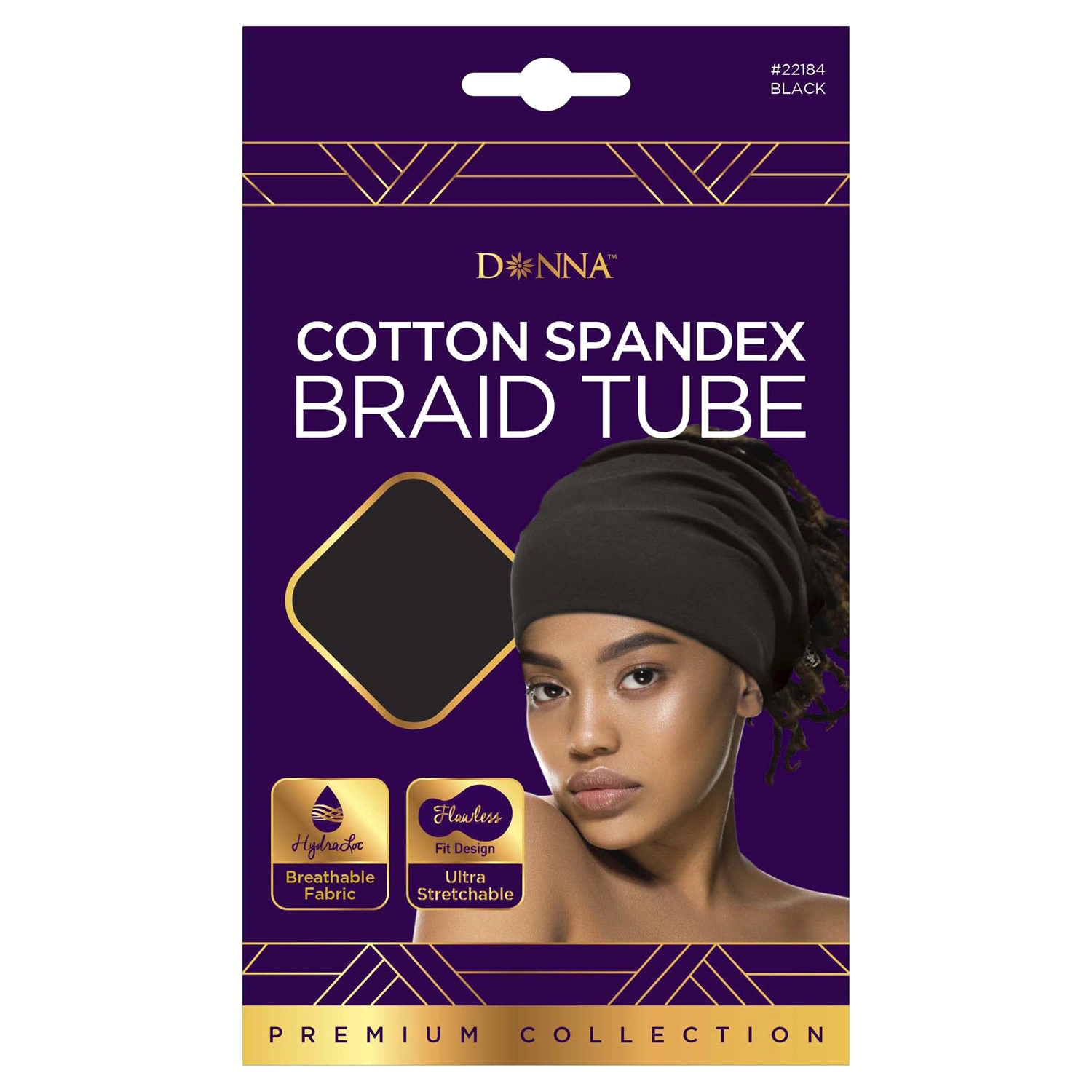 Donna Cotton Spandex Braid Tube, Black 1 ct | shipt