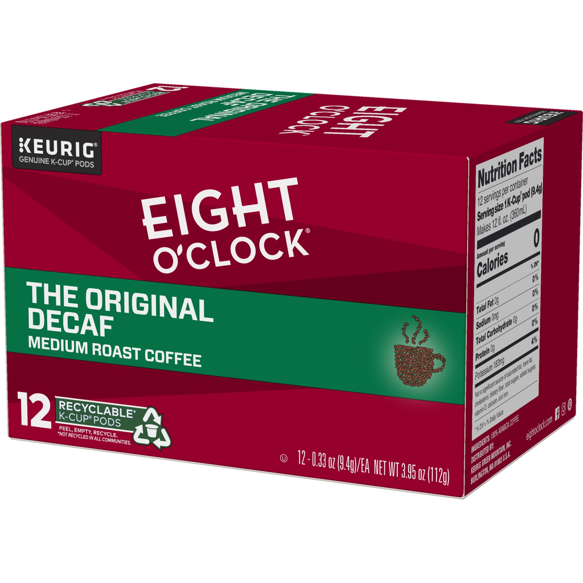 Eight O'Clock Coffee Original Decaf K-Cups 12 ct | Shipt