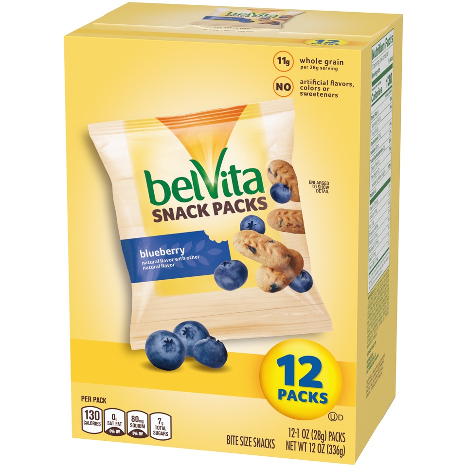 belVita Bite Size Snacks, Blueberry, 12 Packs 12 ct | Shipt