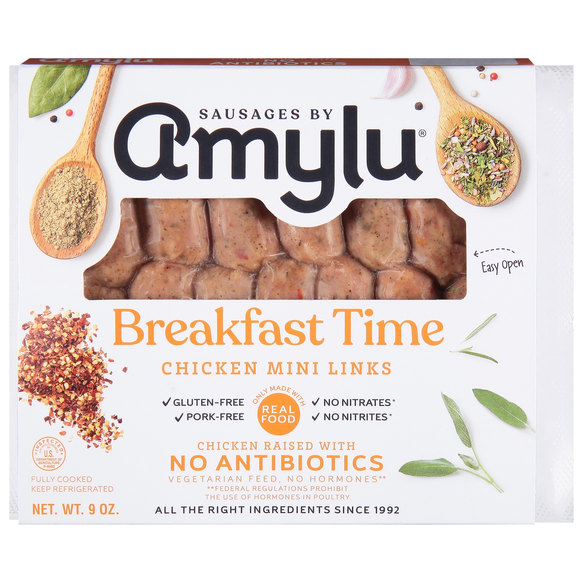 Amylu Breakfast Time Chicken Mini Links 9 oz 9 oz | Shipt