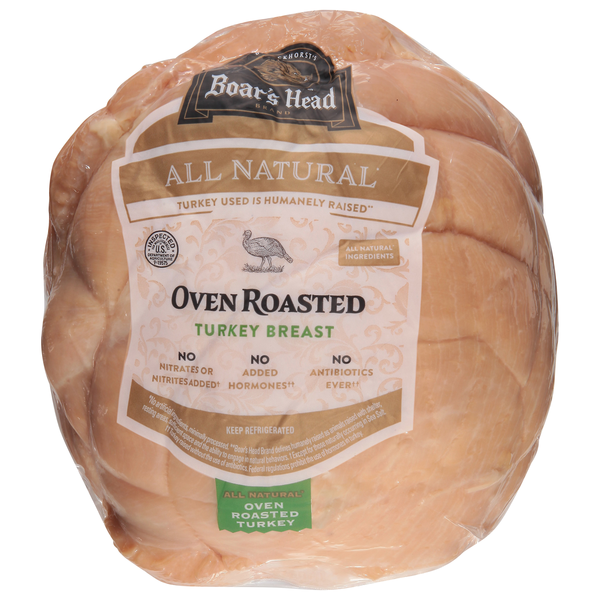 Boar's Head Deli Natural Oven Roasted Turkey Breast (Thin Sliced) per ...