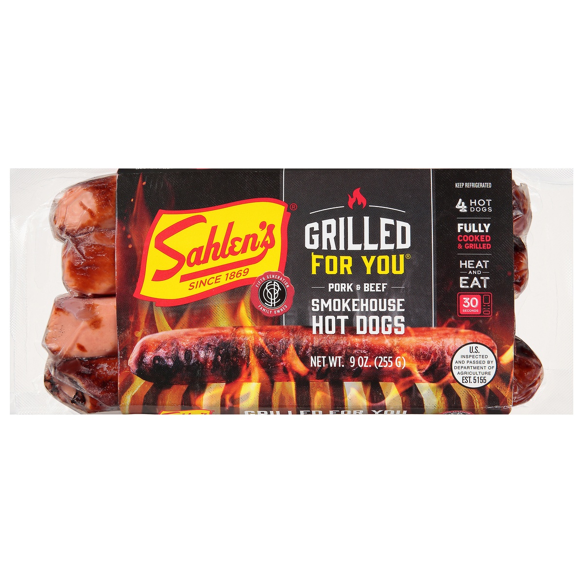 Sahlen's Hot Dogs, Smokehouse, Pork & Beef 9 oz | Shipt