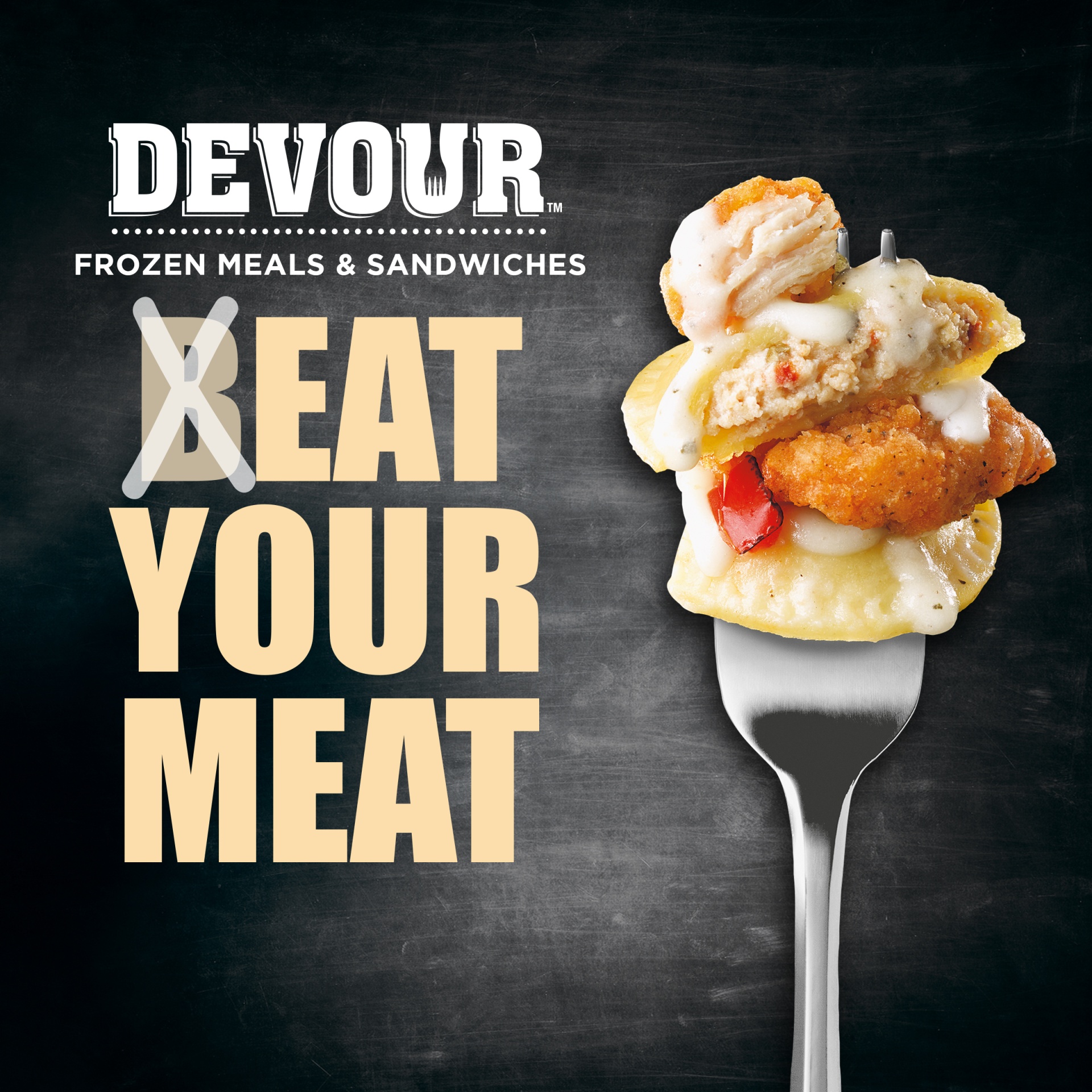 DEVOUR Double Chicken Creamy Alfredo Ravioli 9.8 oz | Shipt