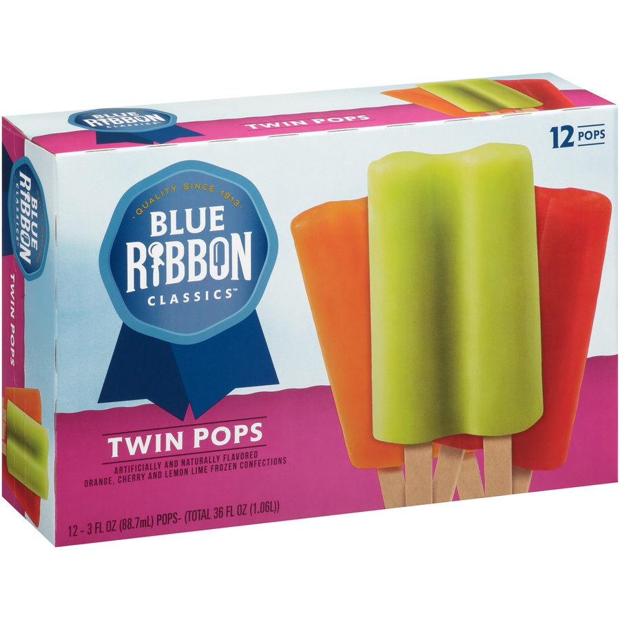 Blue Ribbon Twin Pops, Assorted 12 ct | Shipt