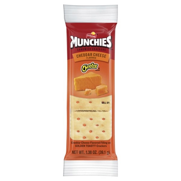 Munchies Cheetos Cheddar Cheese Flavored Sandwich Crackers 1.3 oz | Shipt