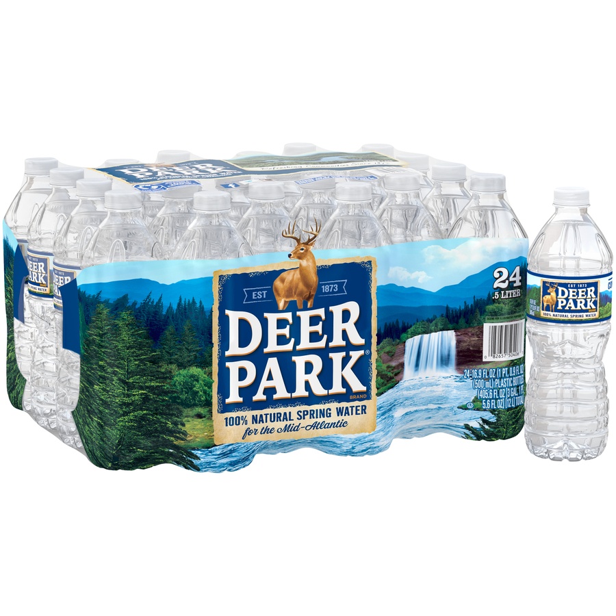 Deer Park Brand 100% Natural Spring Water Bottles 24 ct; 16.9 fl oz | Shipt