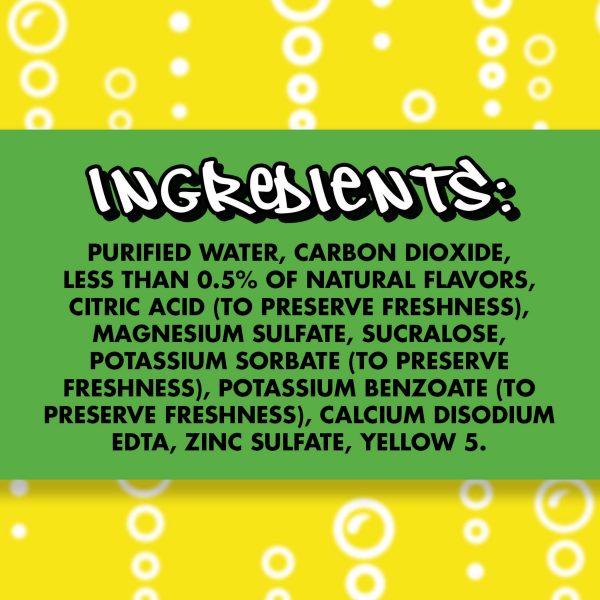 Splash Fizz, Lemonade Flavor Sparkling Water Beverage, 20 Fl Oz Plastic ...