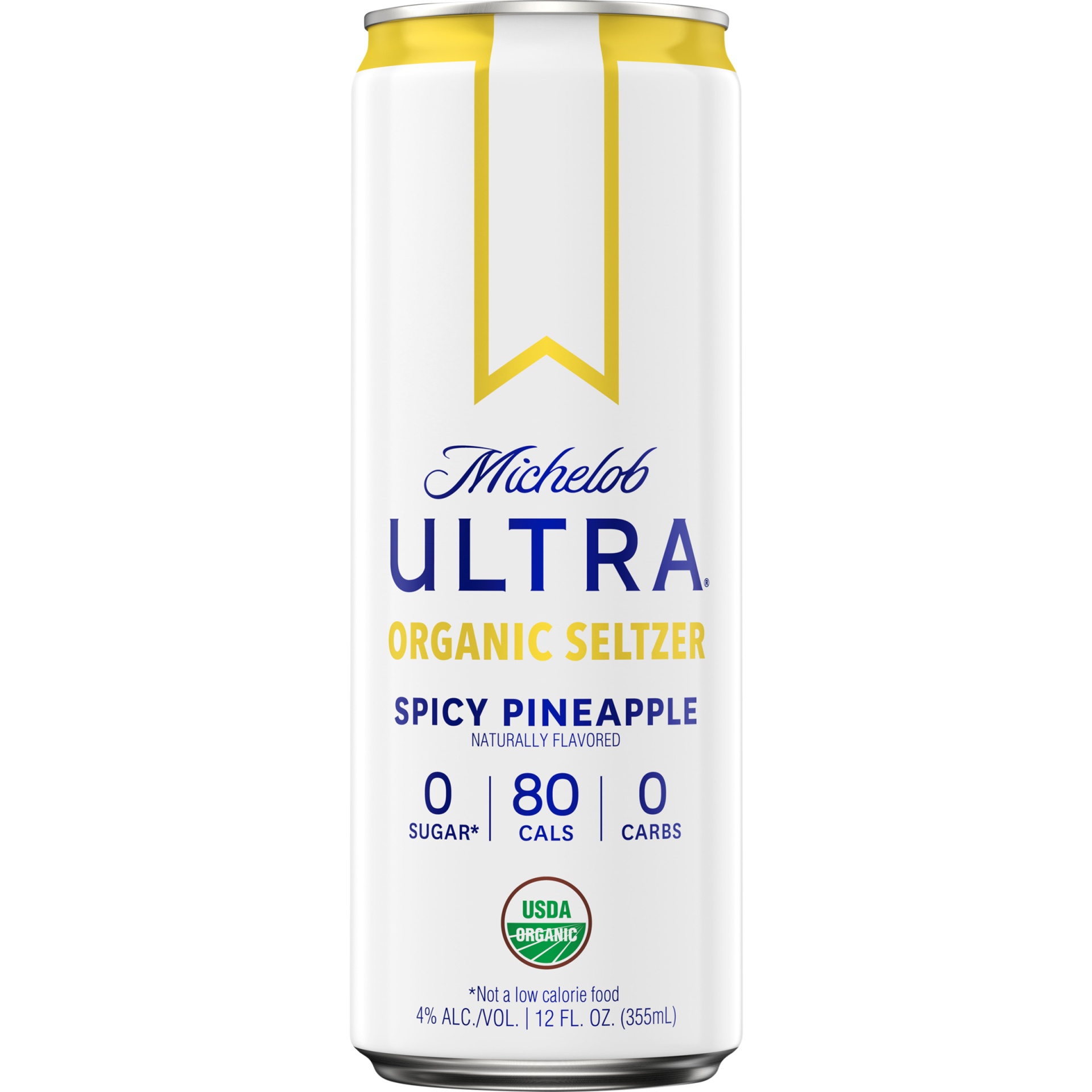 Michelob Ultra Spicy Pineapple Organic Seltzer, 4% ABV 12 fl oz | Shipt