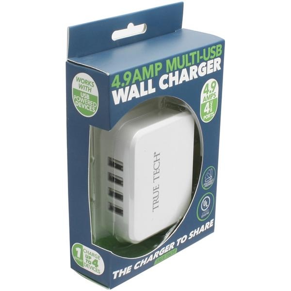 True Tech / Soulzone True Tech 4.9 Amp Multi-Usb Wall Charger 1 ct | shipt