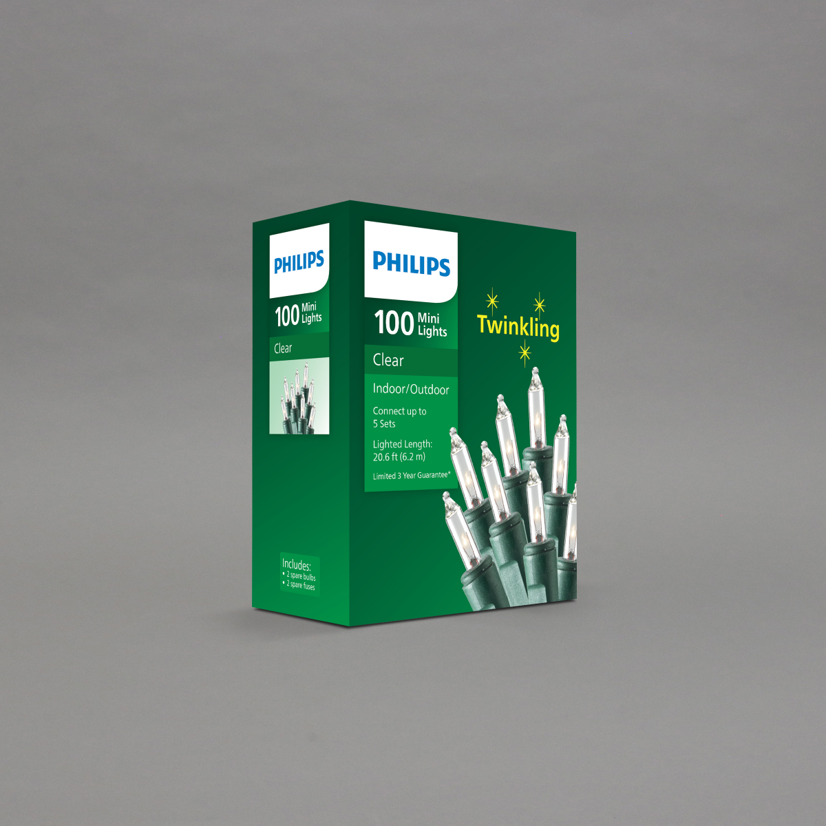 Philips Twinkling 100 Mini Lights, Clear 20.6 ft ltd | Shipt