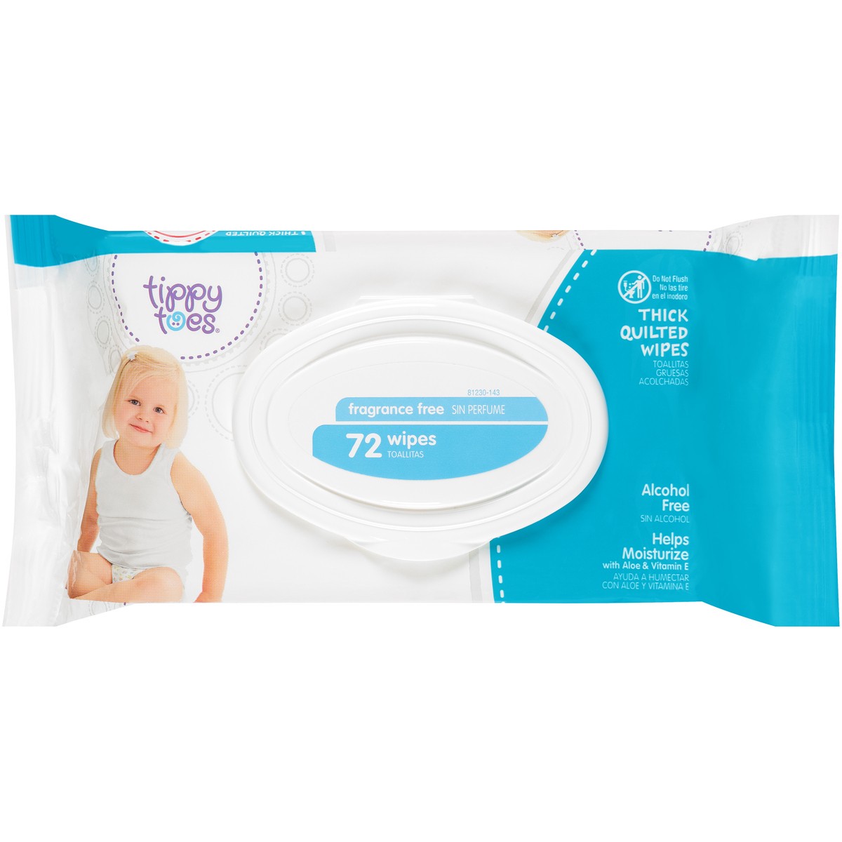 Tippy Toes Baby Wipes Pop Ups Refill Pack - Fragrance Free 72 ct | Shipt
