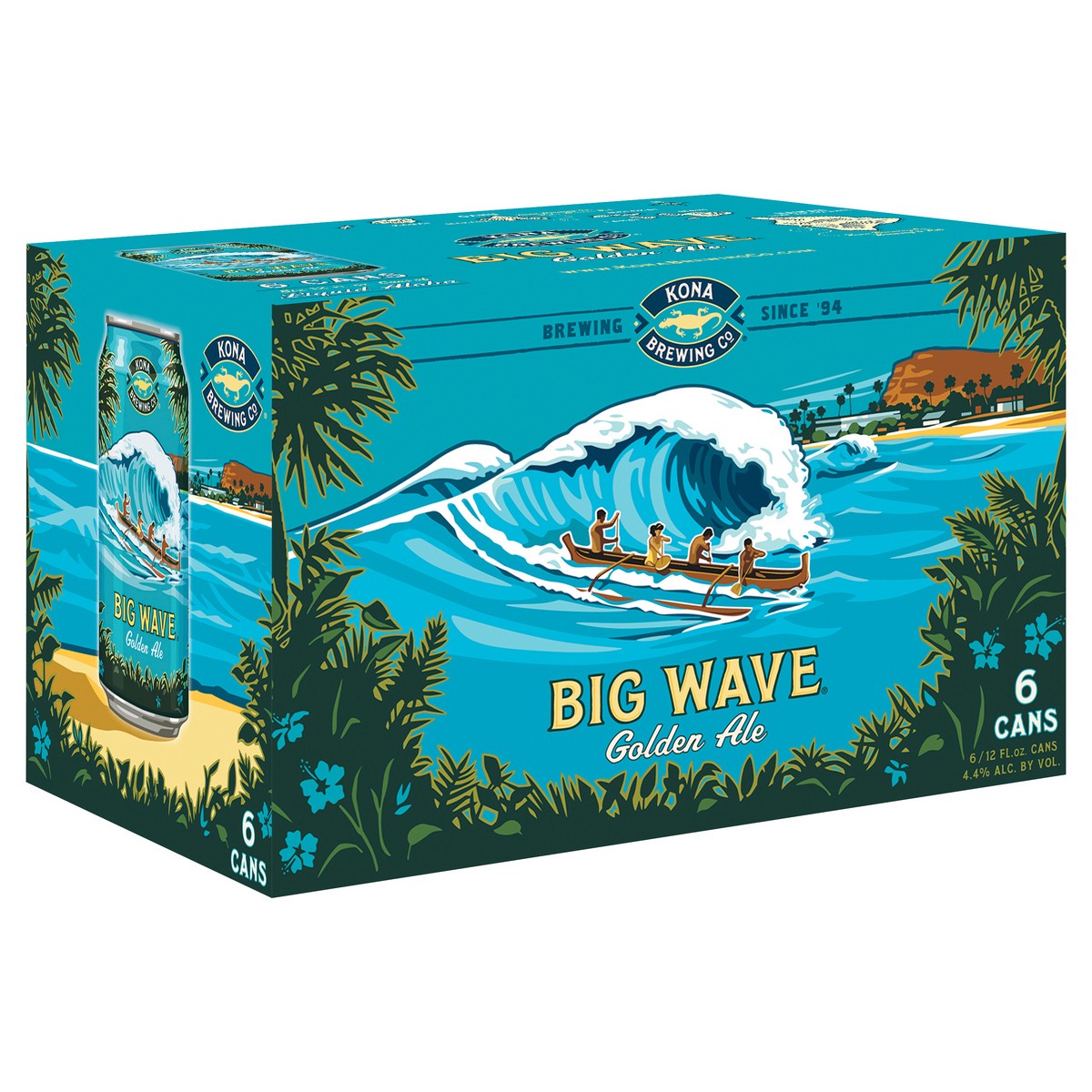 Kona Brewing Co. Brewing Co. Big Wave Golden Ale Beer, 4.4% ABV 12 fl ...