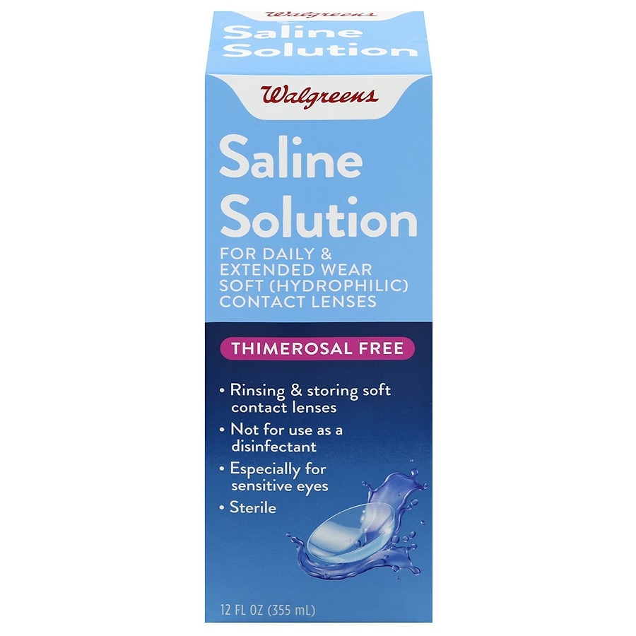 Walgreens Sterile Saline Solution 12 fl oz | Shipt