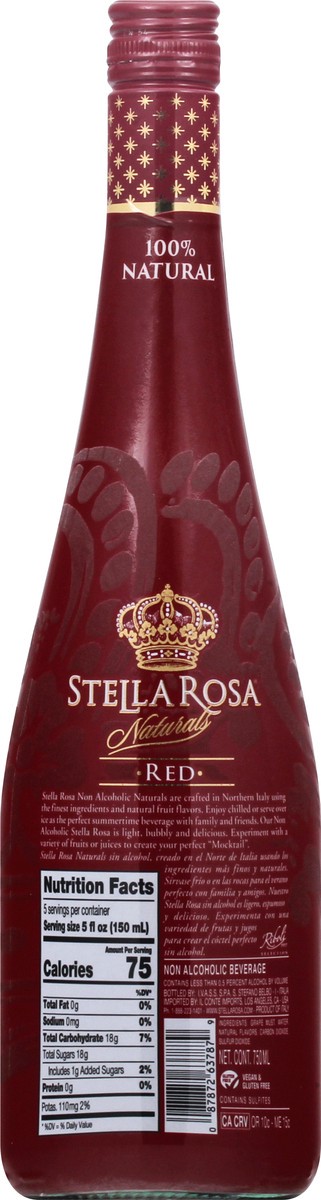 Stella Rosa Naturals Non Alcoholic Red Beverage 750 ml 750 ml | Shipt