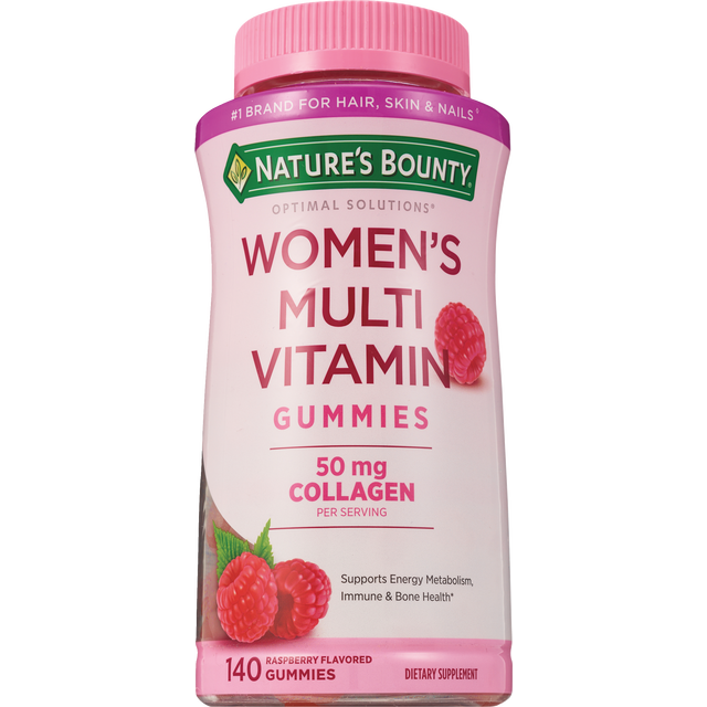 Nature's Bounty Optimal Solutions Women's Multivitamin Gummies, Dietary ...