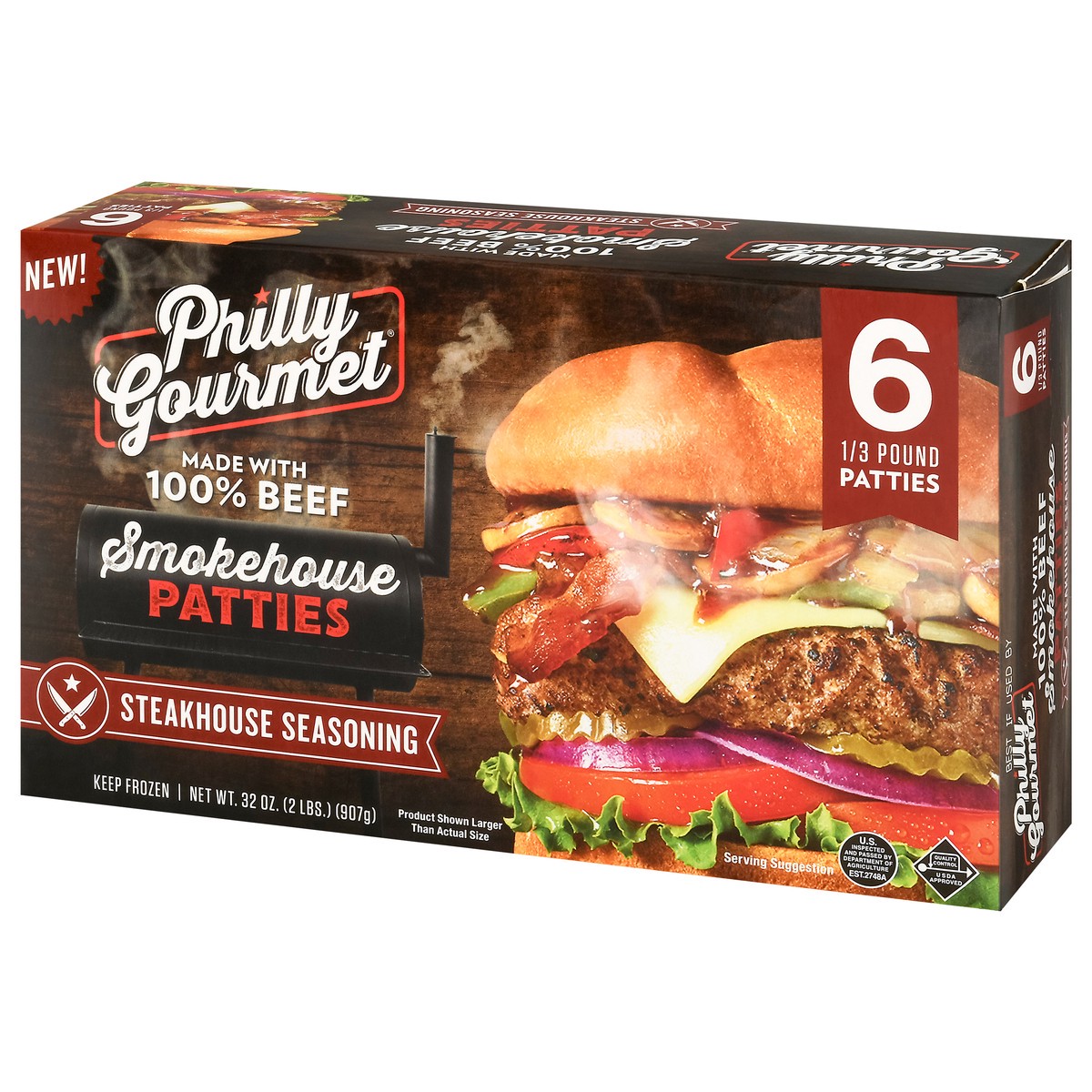 Philly Gourmet Smokehouse Patties 6 - 0.33 lb Patties 6 ct | Shipt