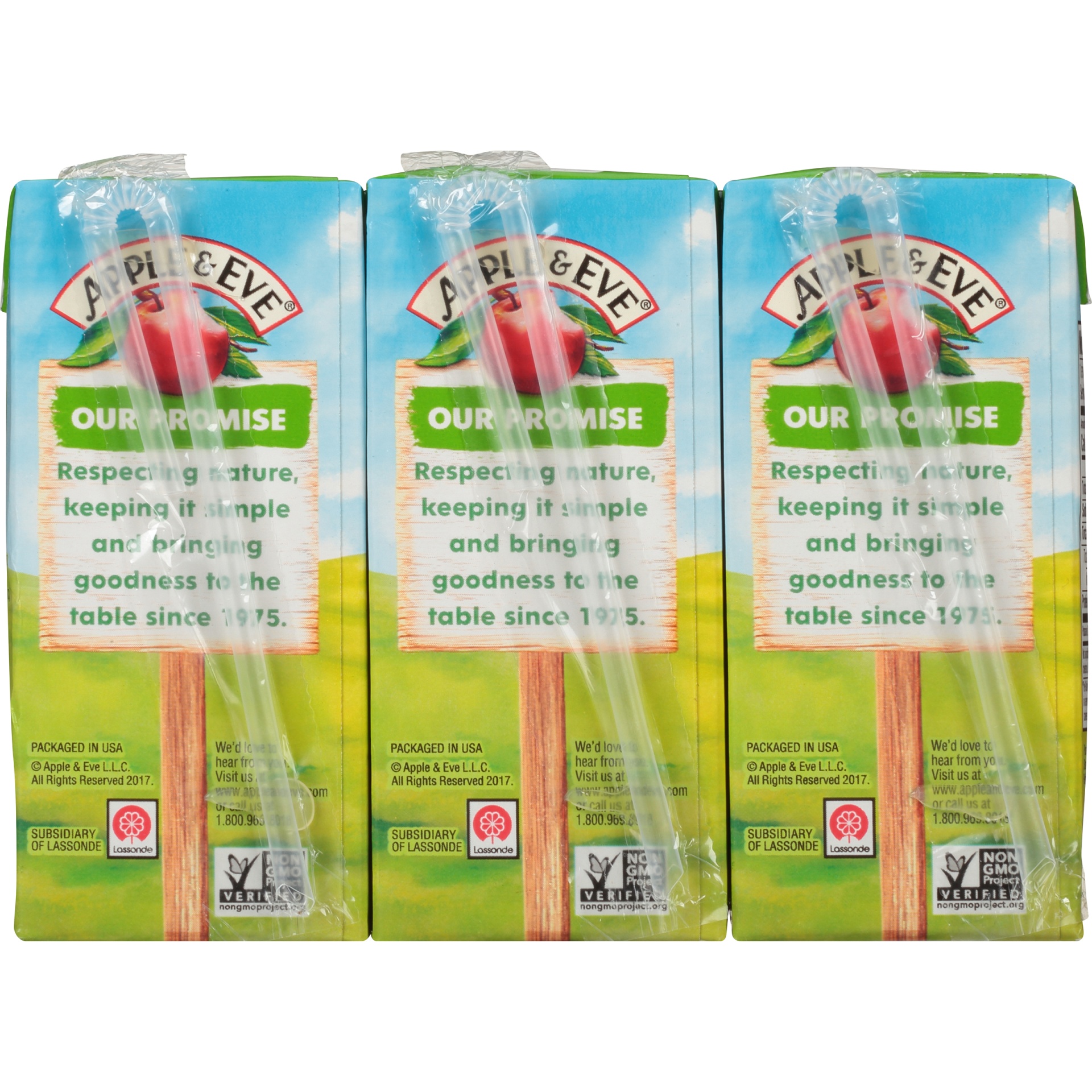 Apple & Eve Organics 100% Apple Juice 3 ct; 6.75 fl oz | Shipt