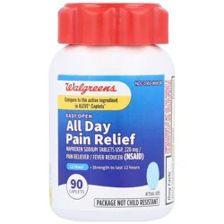Walgreens All Day Pain Relief Caplets Easy Open 90 ct | shipt