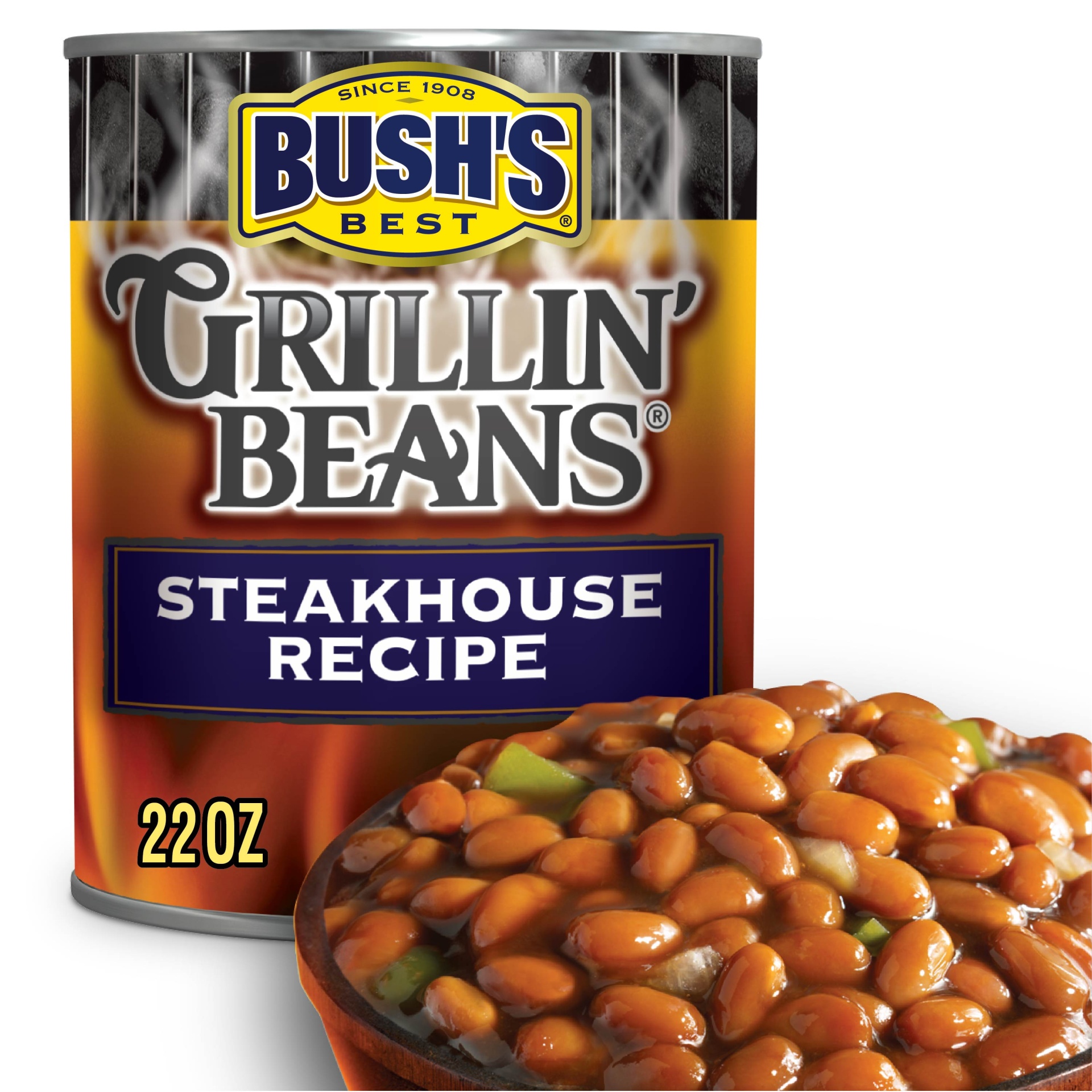 Bush's Steakhouse Recipe Grillin' Beans 22 oz | Shipt