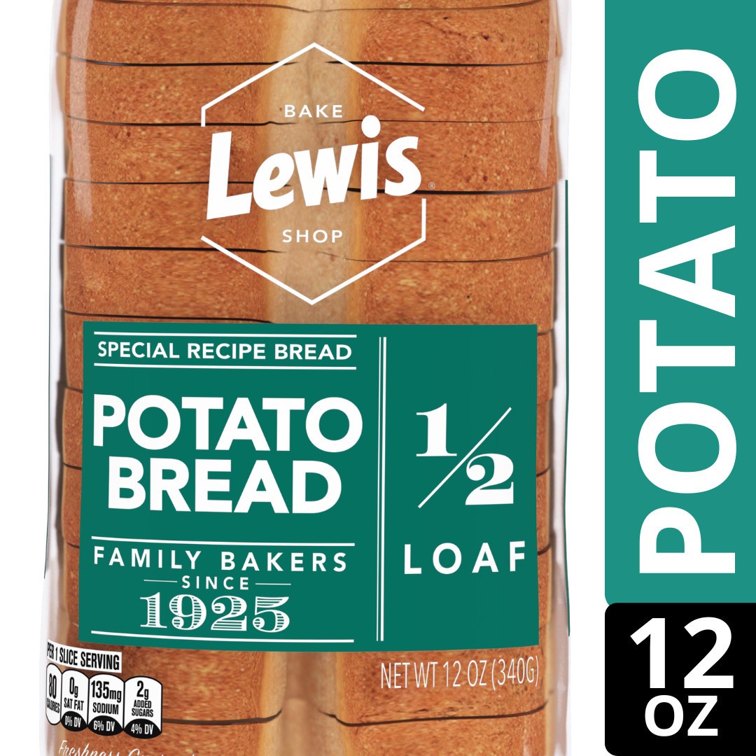 Lewis Bakeries Potato Half Loaf Bread, 1/2 Loaf, 12 oz 12 oz | Shipt