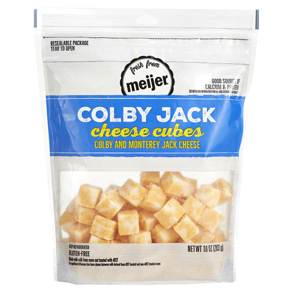 Meijer Colby Jack Cheese Cubes 10 oz | Shipt